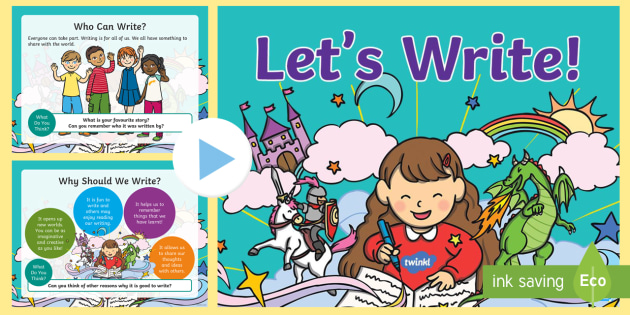 FREE! - Let's Write PowerPoint (teacher made)