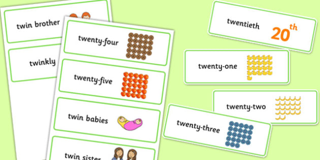 Three Syllable TW Word Cards (teacher made)