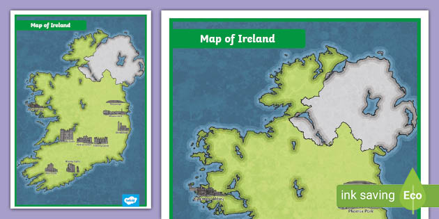 Illustrated Map of Ireland