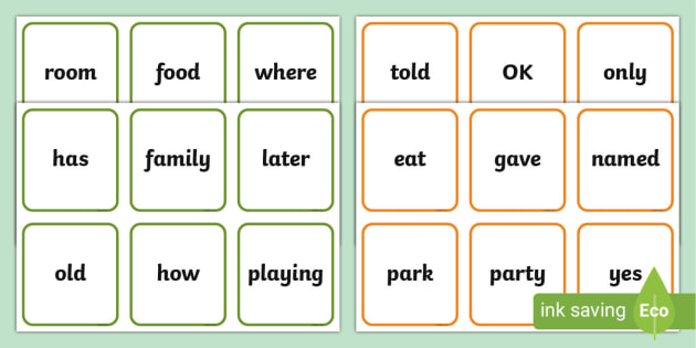 Go Fish Sight Words - Set 7 (teacher made)
