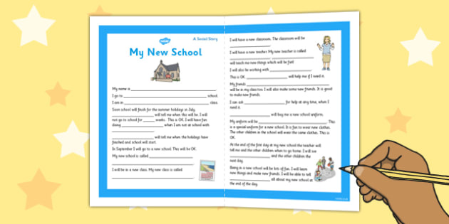 My New School Social Situation Primary (teacher made)