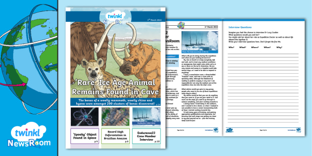 NewsRoom KS2 News Magazine - March 2022 (teacher made)