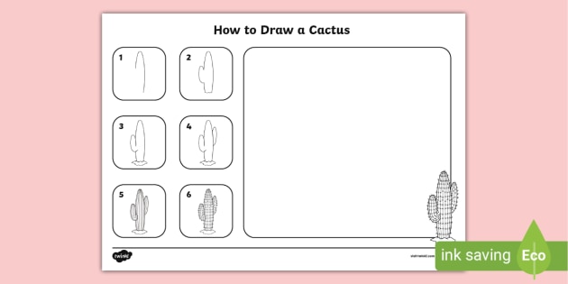 FREE! - How to Draw a Cactus (teacher made)