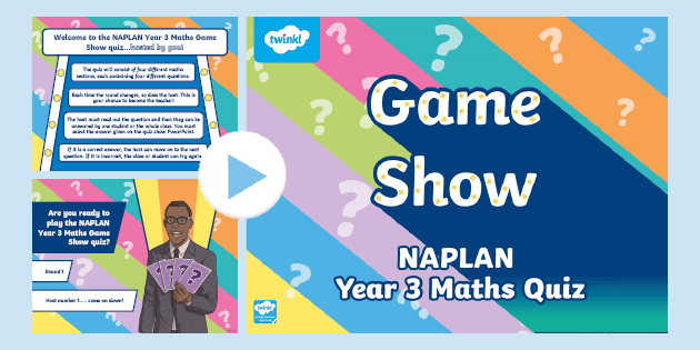 NAPLAN Year 3 Numeracy Quiz | Twinkl Gameshow Exercise