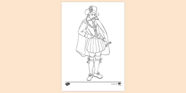 FREE! - King James Colouring Page | Colouring Sheets