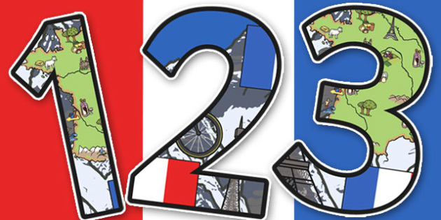 👉 French Themed A4 Display Numbers (teacher made)