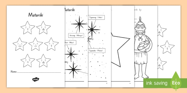 Matariki Activity Book - Star Shaped Booklet (teacher made)