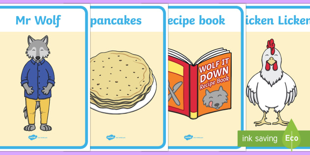 Display Posters to Support Teaching on Mr Wolf's Pancakes