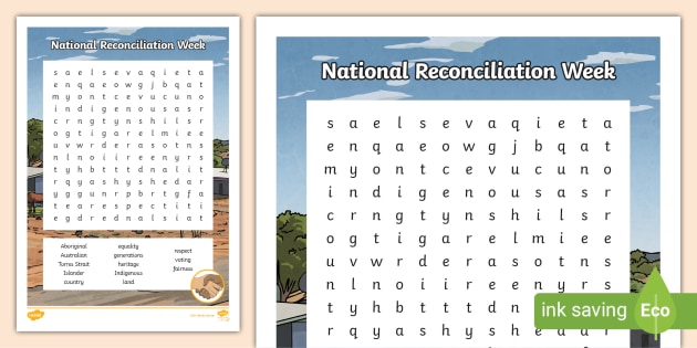 National Reconciliation Week Word Search | Twinkl Resources