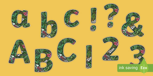Nature Lettering Pack (teacher made)