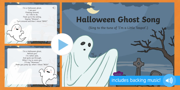 Halloween Ghost Song PowerPoint - EYFS, Early Years, Halloween, witches