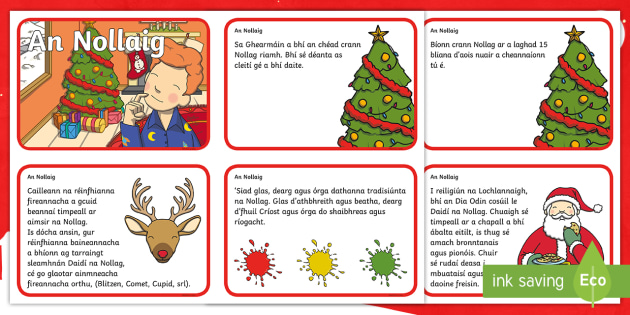 Aistear An Nollaig Fact Cards (teacher made)