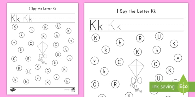 I Spy the Letter Kk Activity - Alphabet - ELA (teacher made)
