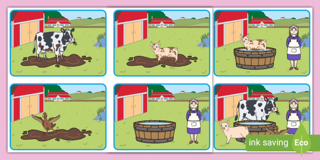 Washerwoman Story Sequencing Cards (creat de profesori)