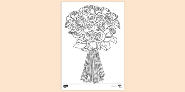 Fancy Flower Colouring Page | Colouring Sheets