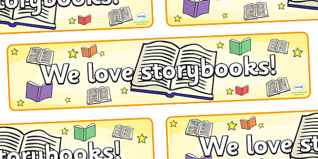 👉 We Love Storybooks Storytelling Week Display Banner