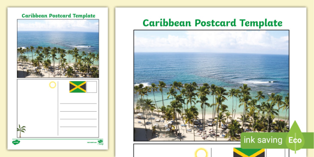 Caribbean Postcard Template (teacher made)