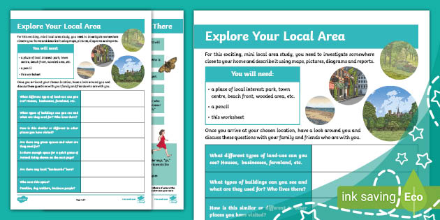 FREE! - Explore Your Local Area (teacher made)