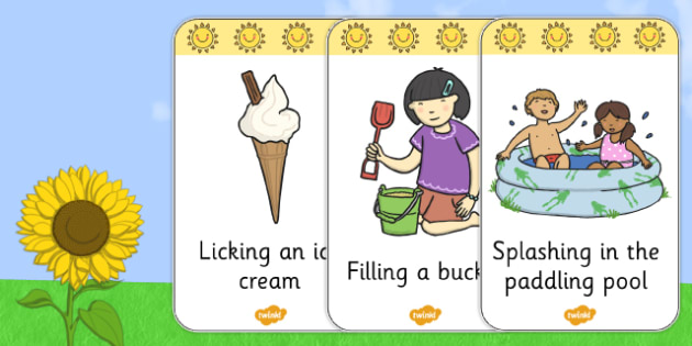 Look and Act Summer Flashcards (teacher made)