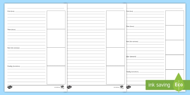 Recount Writing Frames English/German (teacher made)
