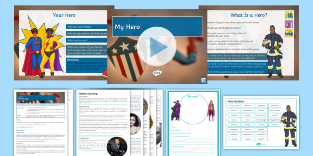 My Hero Lesson Pack (teacher made)