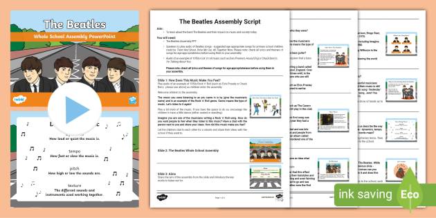 The Beatles Assembly Pack (teacher made)