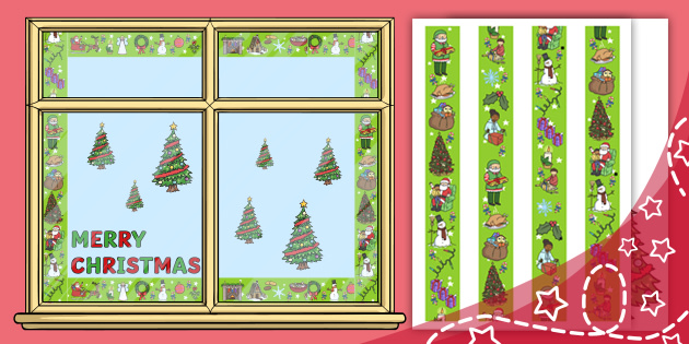 Christmas Tree Window Display (Teacher-Made)