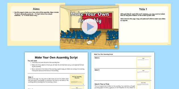 FREE! - Make Your Own Assembly Pack (Teacher-Made)