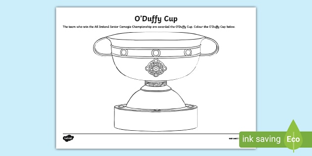 O' Duffy Cup Colouring Worksheet (teacher made)