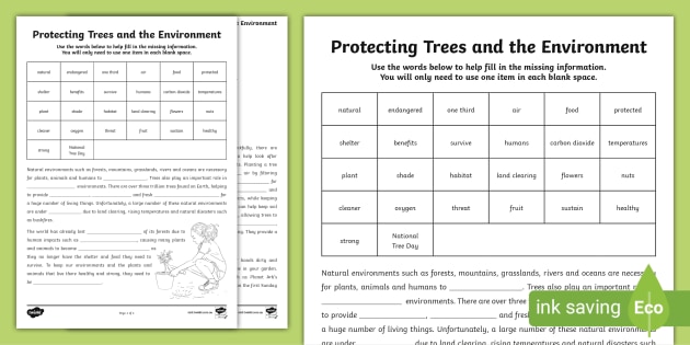 Environmental Impact | Protecting Trees and the Environment