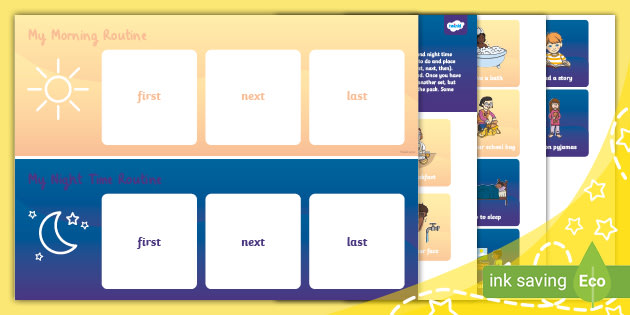 * NEW * Morning and Night Time Routine Planner (Now and Next)