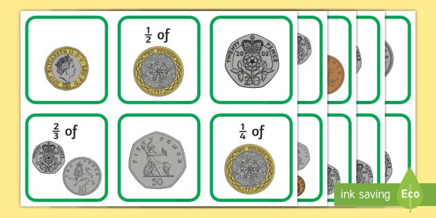 Fractions Money Matching Cards (teacher made)