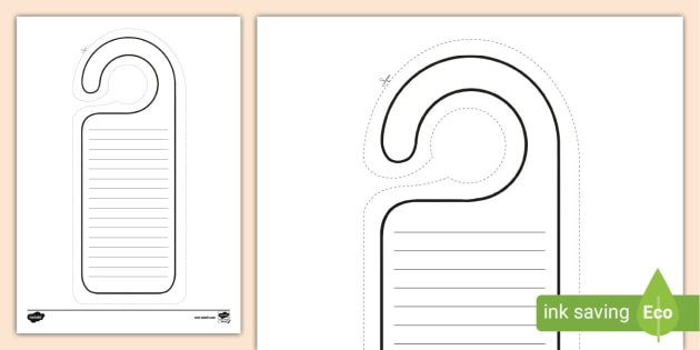 Editable Classroom Door Hangers (teacher made)