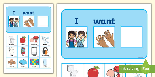 I Want... Visual Support (Teacher-Made)