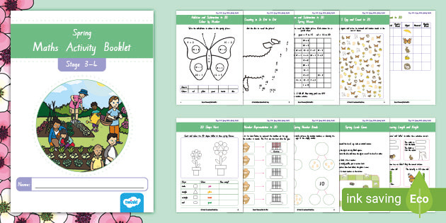 Stage 3-4 Spring-Themed Maths Activity Booklet