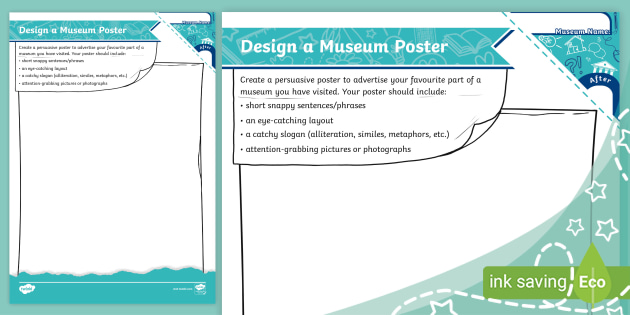 Design a Museum Poster (teacher made)