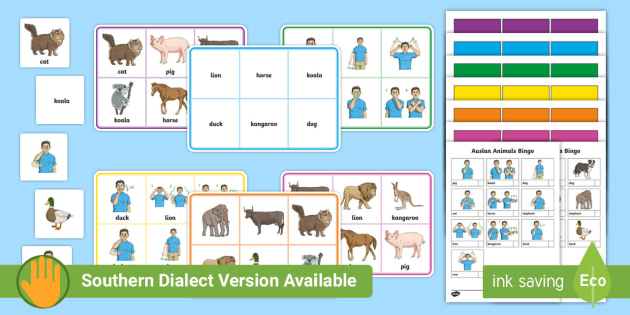 Auslan Bingo - Australian Teaching Resources (teacher made)