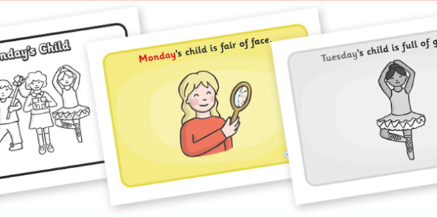 Monday's Child Sequencing (teacher made)
