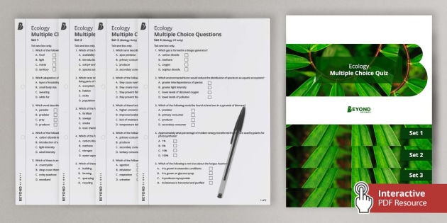 AQA Ecology Quiz Bundle (Teacher-Made)