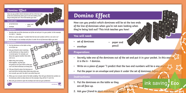 Domino Effect (teacher made)