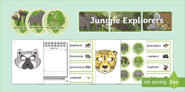 Jungle Explorers Role Play Pack (teacher made)
