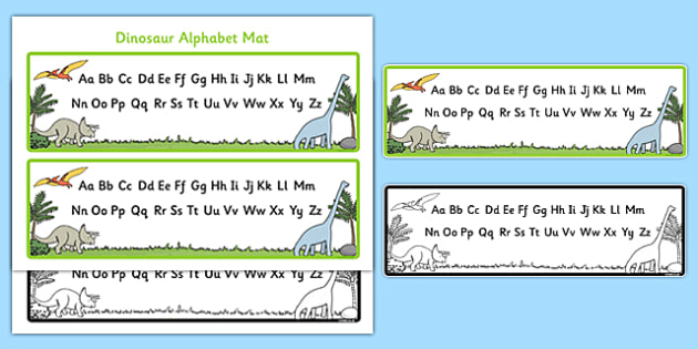 Dinosaur Upper and Lower Case Alphabet Mat (teacher made)