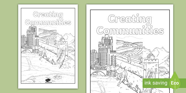 * NEW * Creating Communities Year 3 IU Title Colouring Page