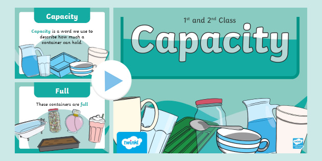 Capacity: Using Non-Standard Units of Measurement PowerPoint 1st/2nd Class
