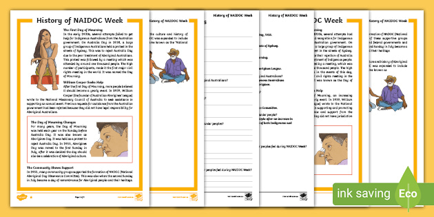 NAIDOC Week Differentiated Reading Comprehension | Australia