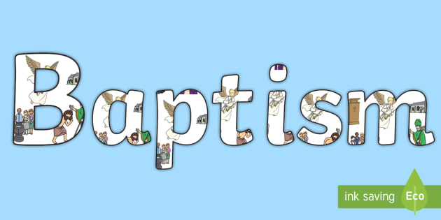 👉 Baptism Display Lettering