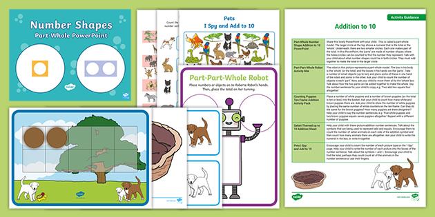 👉 EYFS School Closure Maths Activity Pack - Addition to 10 (Ages 4 - 5)