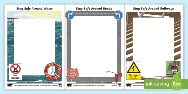 Staying Safe Poster Design Activity Pack (teacher made)