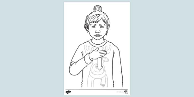 FREE! - BSL Mild, Gentle, Calm Colouring Sheet | Colouring Sheets
