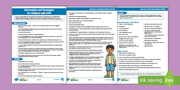 Introduction to Autism | Information Sheet for Caregivers
